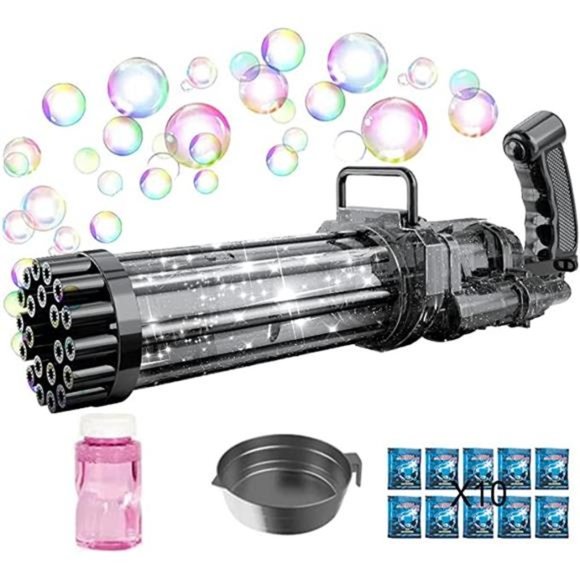 Toys | Large Automatic Bubble Machine With Light Bubble Guns Automatic ...